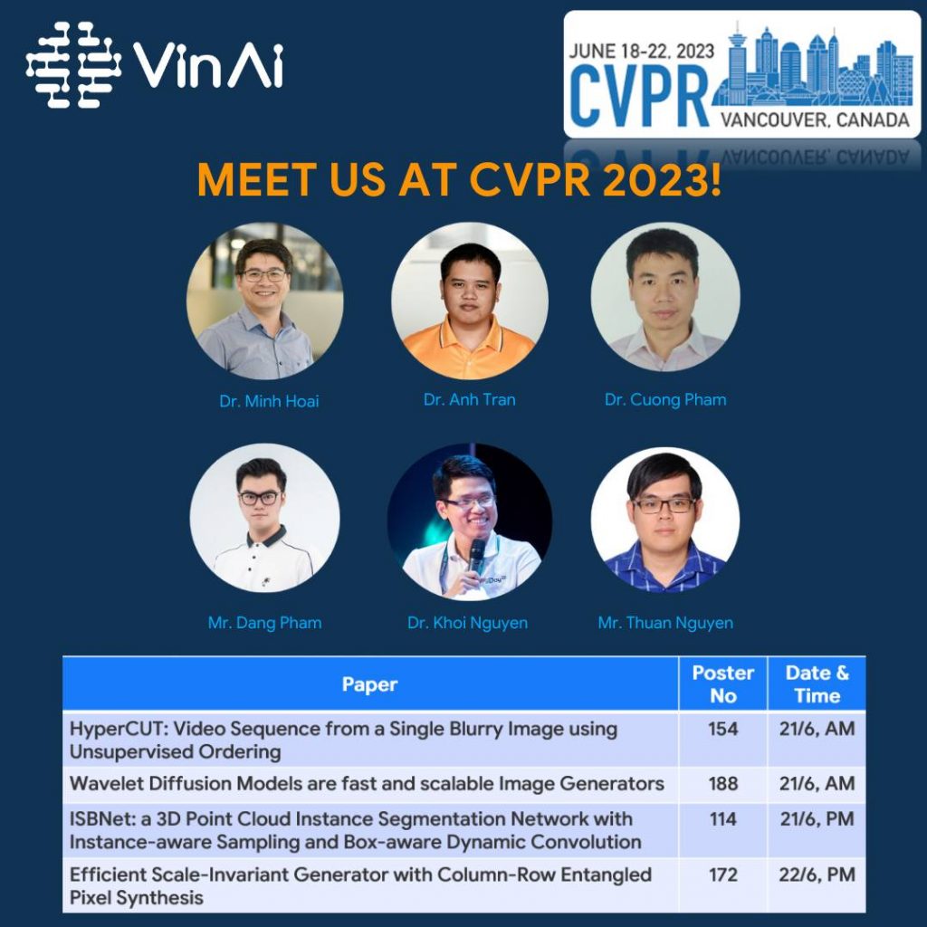 VinAI's ambition at 2023 Conference on Computer Vision and Pattern ...